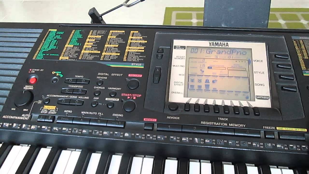 Demonstração teclado Yamaha PSR B50 - YouTube