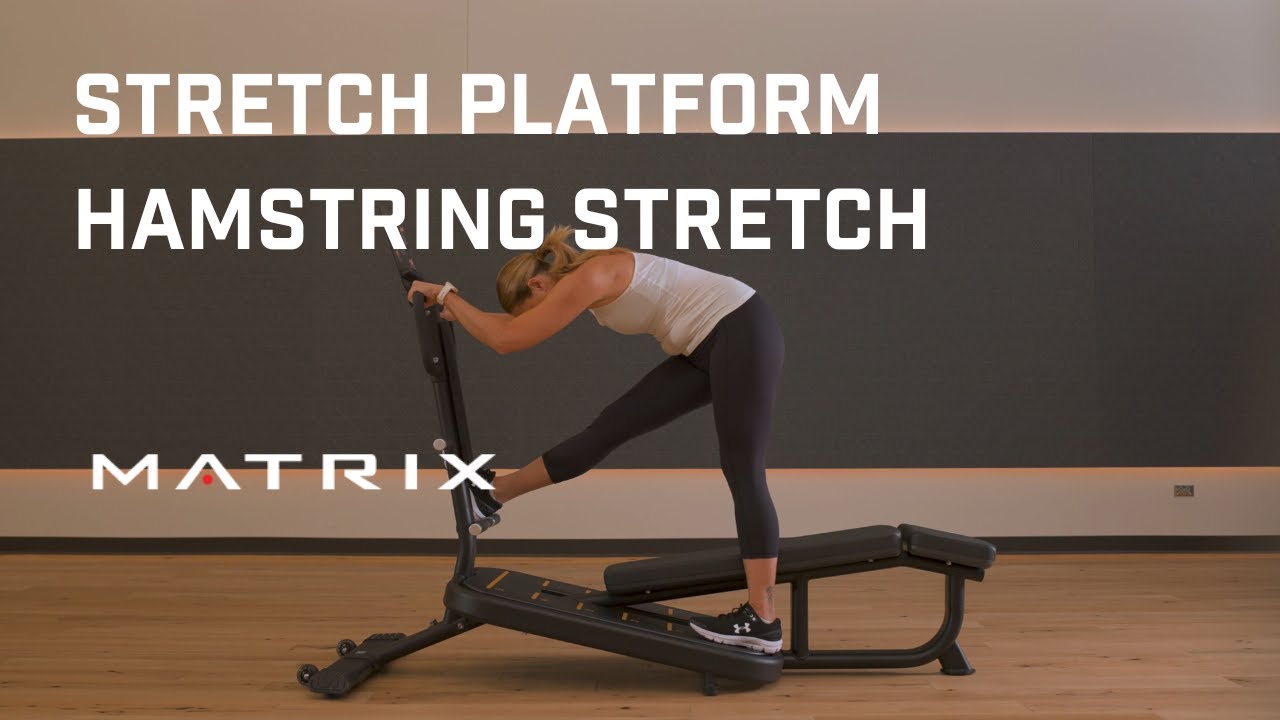 Hamstring stretch — lower bar — right - YouTube