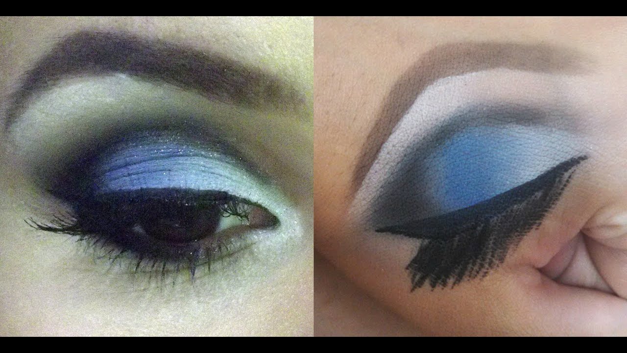 Maquiagem Azul Arroxeado - YouTube