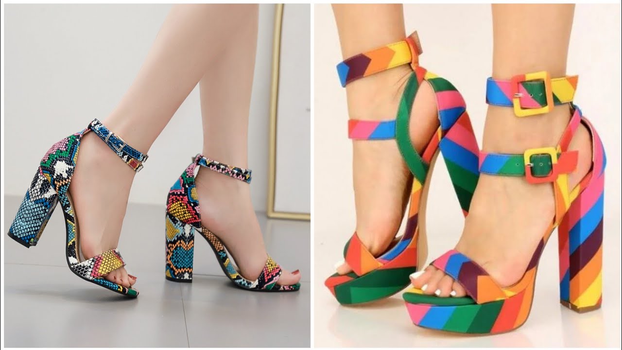 multi color high heels | kat maconie| fancy high heels | 2023 ...