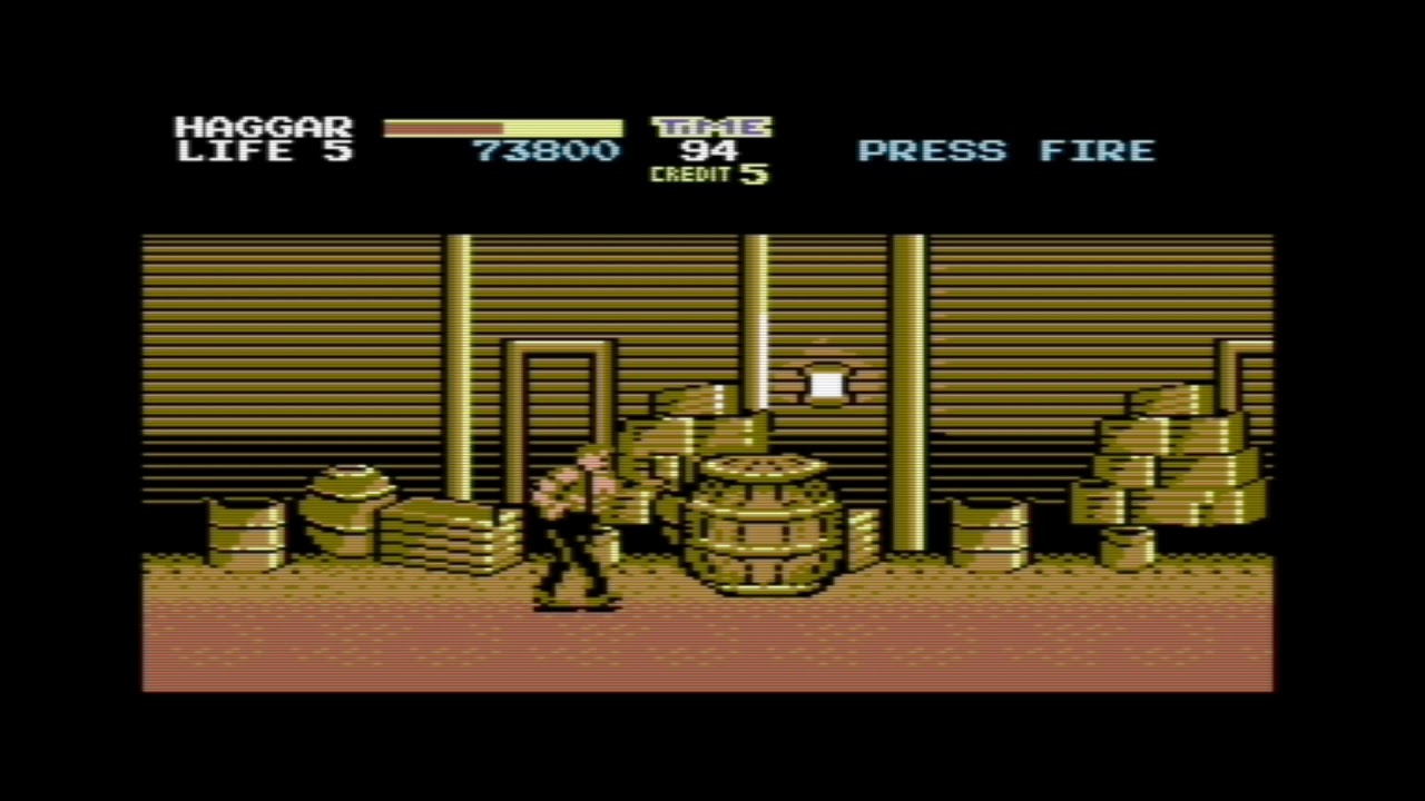 Final Fight 1st Level - Haggar - Commodore 64 - YouTube
