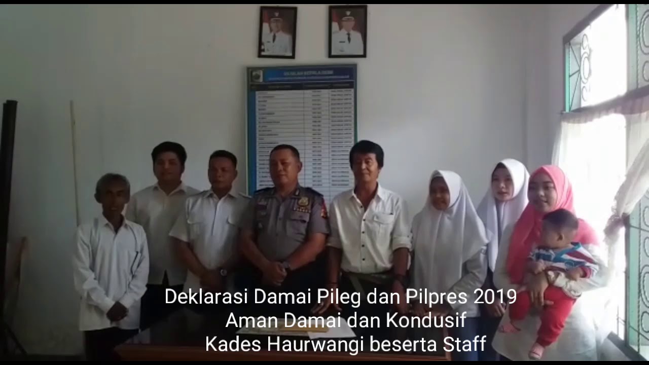 Begini Sikap Kades Haurwangi dan Staff ttg Pileg dan Pilpres 2019 - YouTube
