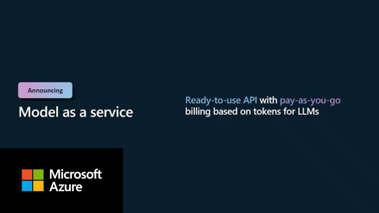 Model-as-a-service in Azure AI - YouTube