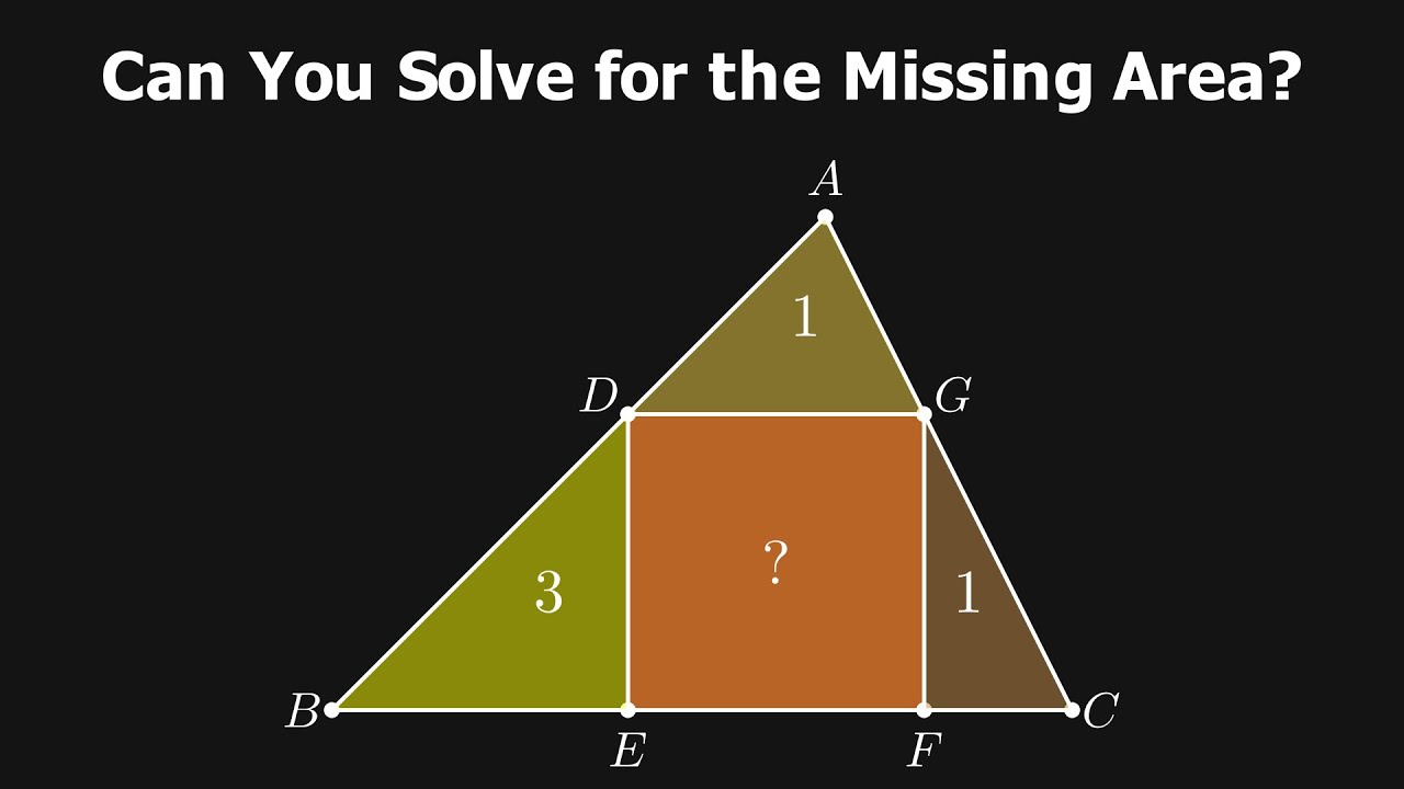 Can you find the area of the Square? | Geometry Problem Explained | # ...
