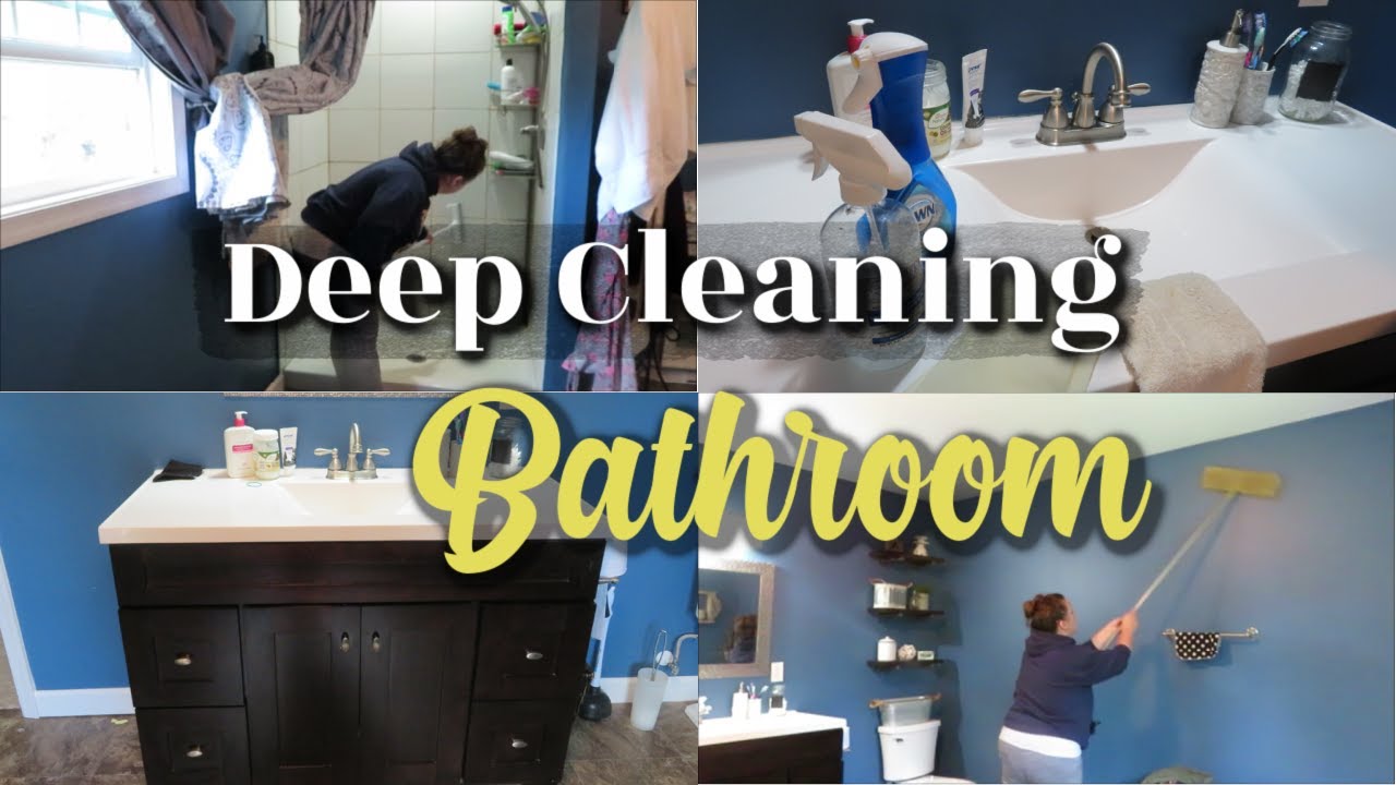 DEEP CLEANING MASTER BATHROOM - YouTube