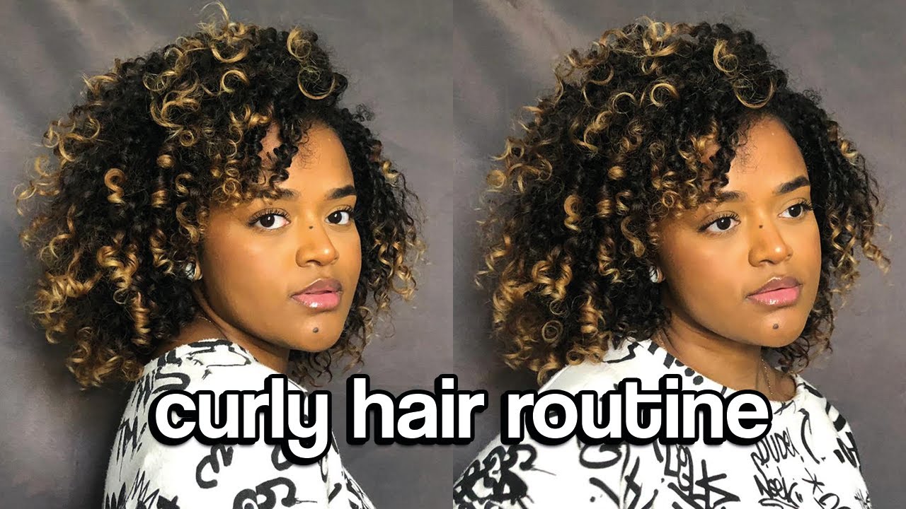 3b/3c curly hair routine. - YouTube
