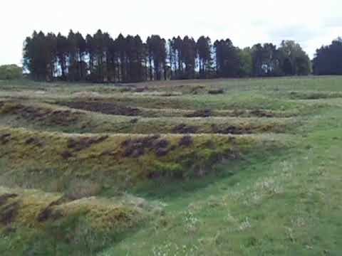 Ardoch Roman Fort, defensive ditches. Braco, Perthshire - YouTube