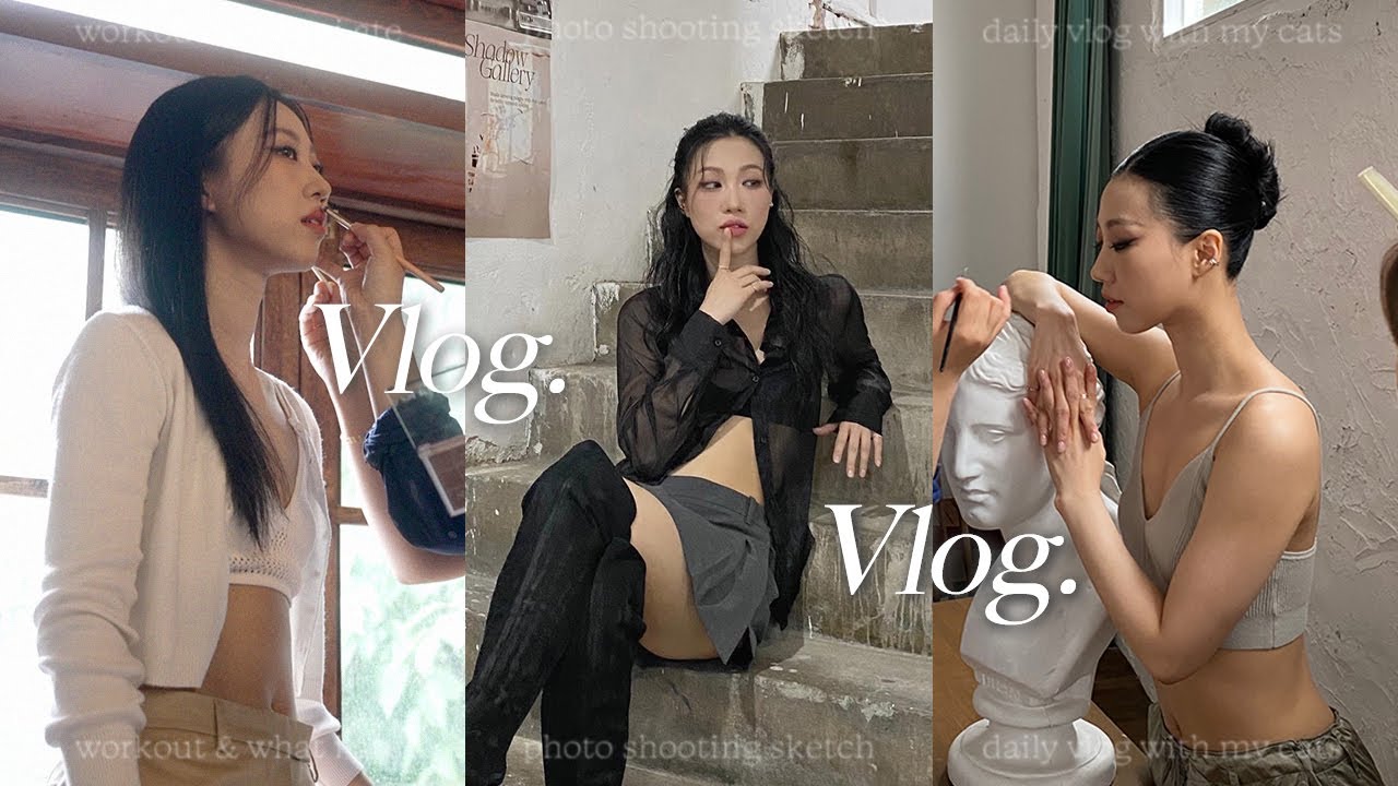 VLOG. 평범한 제가 클리오 모델을요?? 그럼 열심히 하겠습니다🔥(화보촬영 준비,스케치) | 민스코 Minsco - YouTube