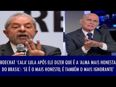 Boechat ‘cala’ Lula após ele dizer que é a ‘alma mais honesta do Brasil’: ‘Se é o mais honesto, é..