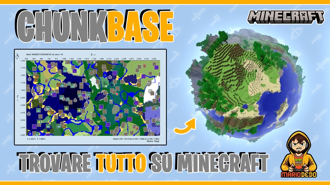 Chunkbase Trovare Tutto su Minecraft - Localizzare Biomi e Strutture ...