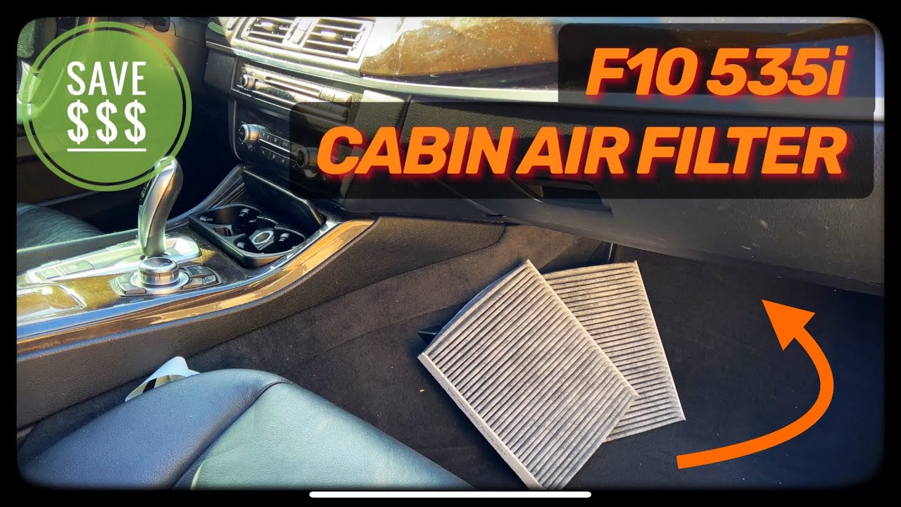 BMW F10 535i How To Replace Cabin Air Filter 2010 - 2016 - YouTube