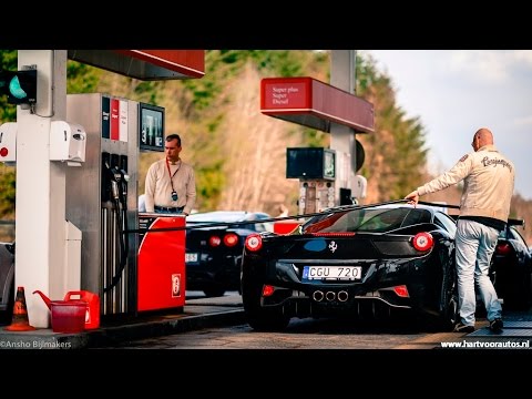 CRAZY Nurburgring Gas Station 2016 ! LOUD SOUNDS - YouTube