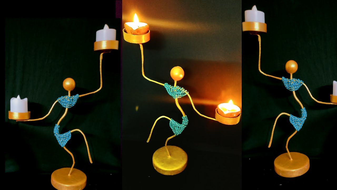 Unique Tribal Diya Décor Ideas for school competition | Creative Diya ...