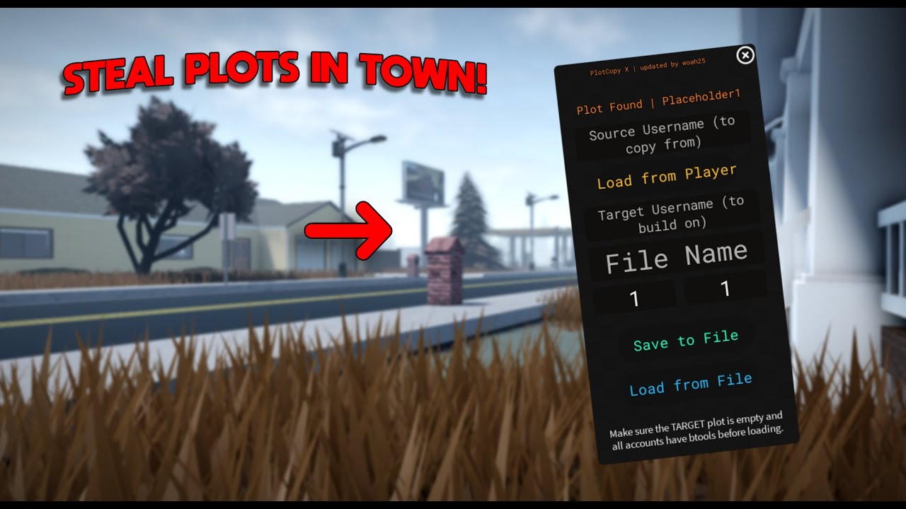 The BEST Plot Copy Script | Roblox Town (Plotducky X) - YouTube