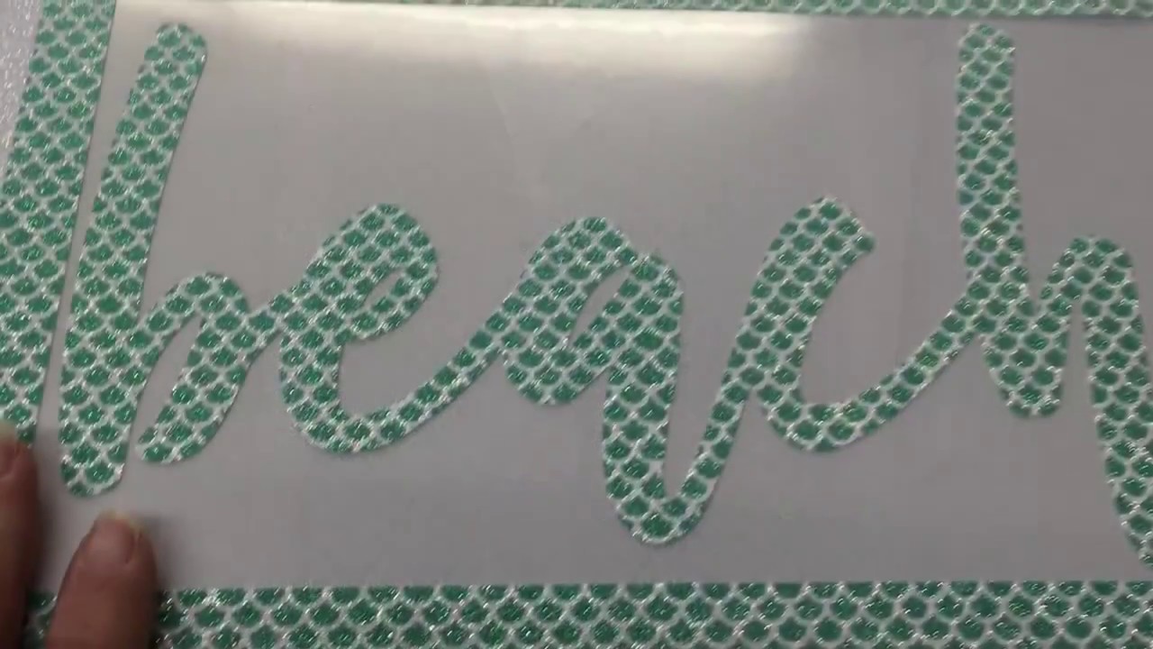 How to Use Bling Dat Printed Glitter HTV - YouTube