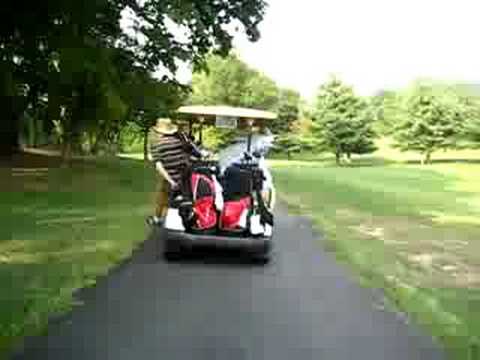 Crazy Golf Cart Driver - YouTube