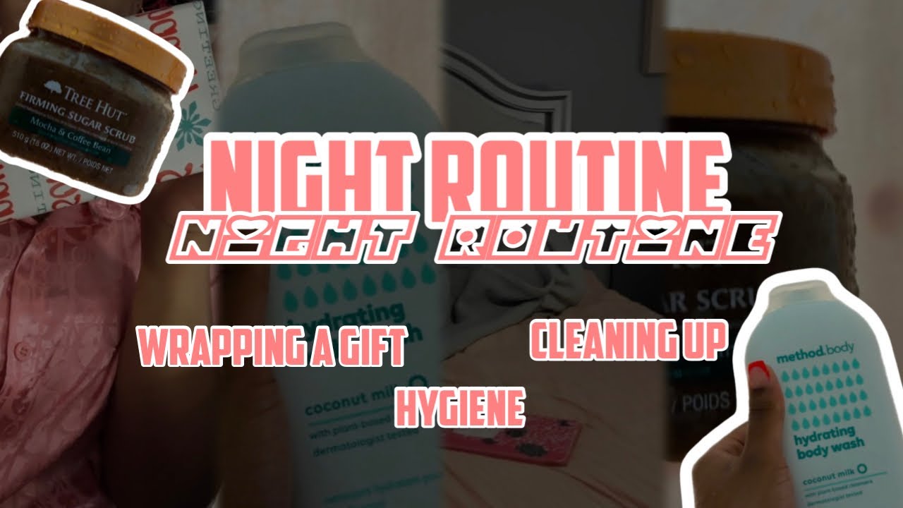 NIGHT ROUTINE | cleaning | *Christmas break* | grwm for bed | - YouTube