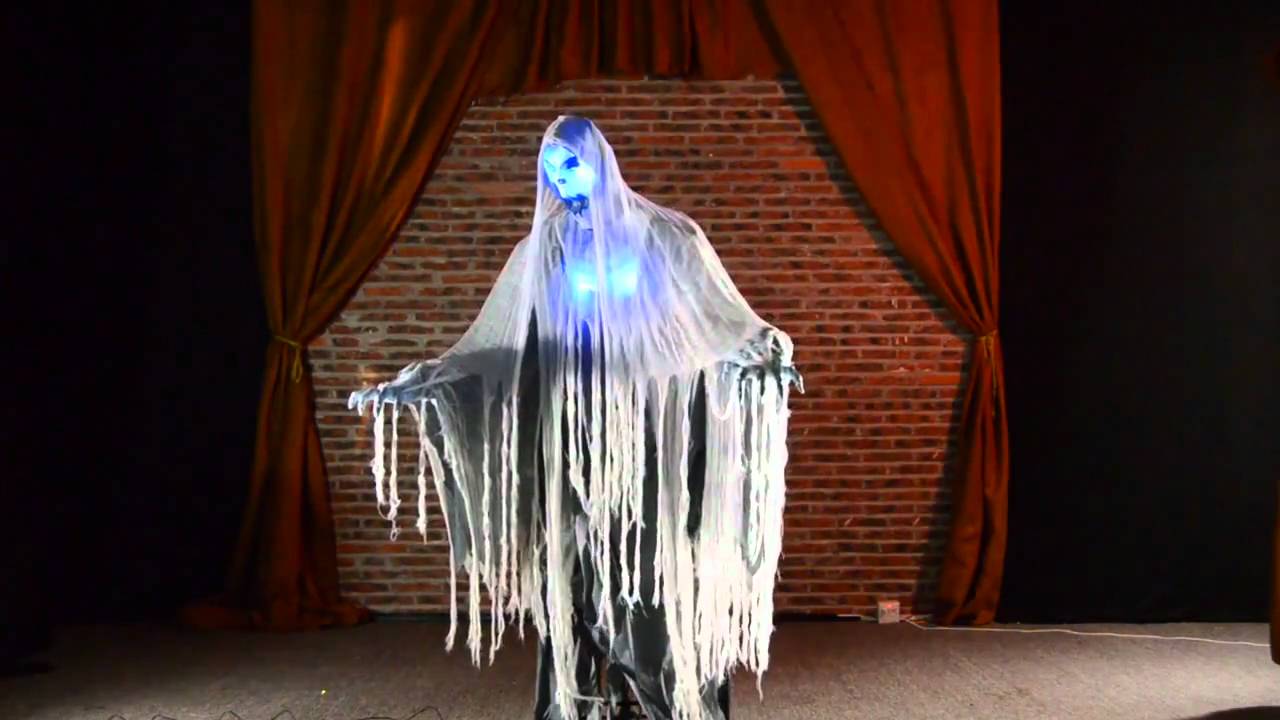 EVIL ENTITY ANIMATED PROP for Halloween and Haunted House use. - YouTube