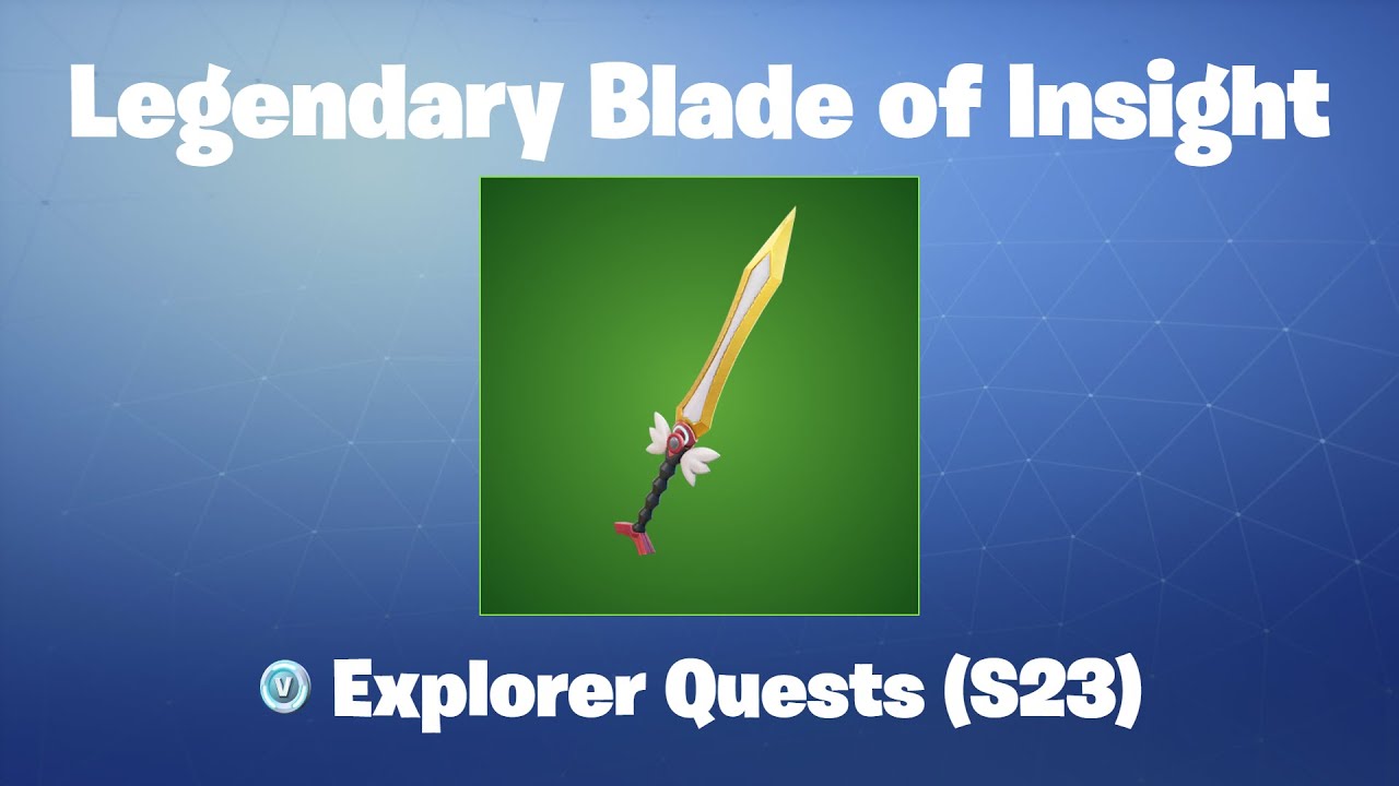 Legendary Blade of Insight | Fortnite Pickaxe - YouTube