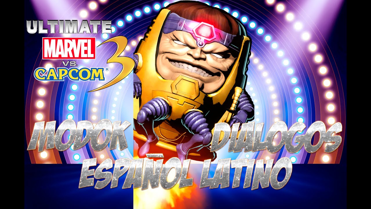 MOD Español Latino MODOK Diálogos Ultimate Marvel VS Capcom 3 - YouTube