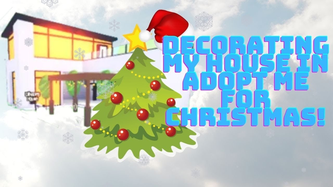 decorating my house in adopt me(roblox)for christmas!||PART-1||Blue's ...