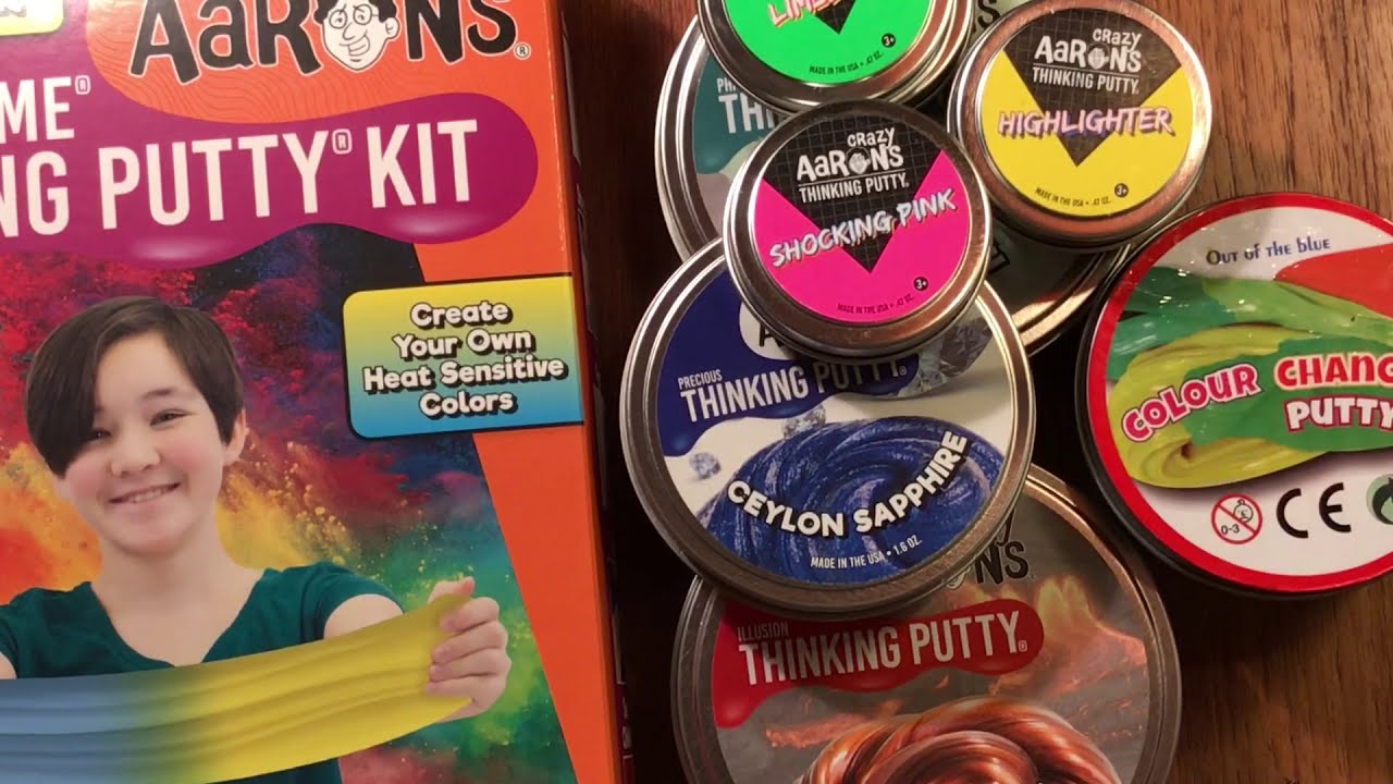 I got some putty! - Crazy Aaron’s Thinking Putty - Puttyworld - YouTube