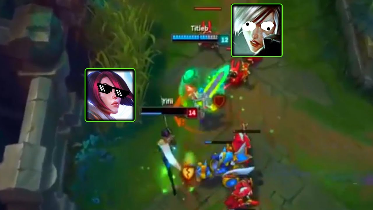 LoL Best Moments #93 Fiora low hp outplays Riven (League of Legends ...