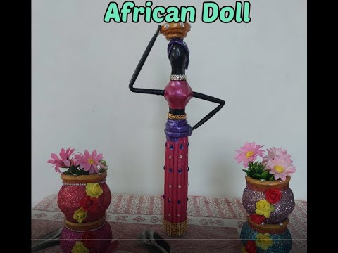 African Doll #Newspaper Doll # African Doll #DIY handmade news paper ...