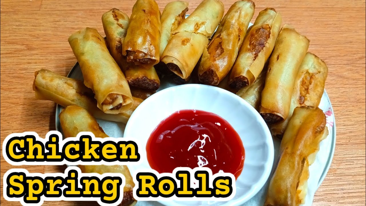 CHICKEN SPRING ROLLS | Lumpiang Manok - YouTube