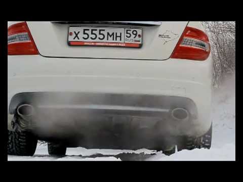 X-pipe for Mercedes W204 c300 - YouTube