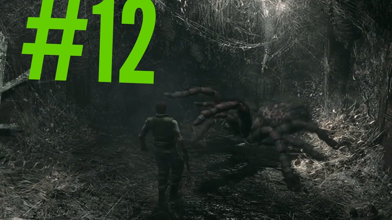☠Resident Evil HD Remaster☠ #12, Toca Araña gigante antes de abandonar ...