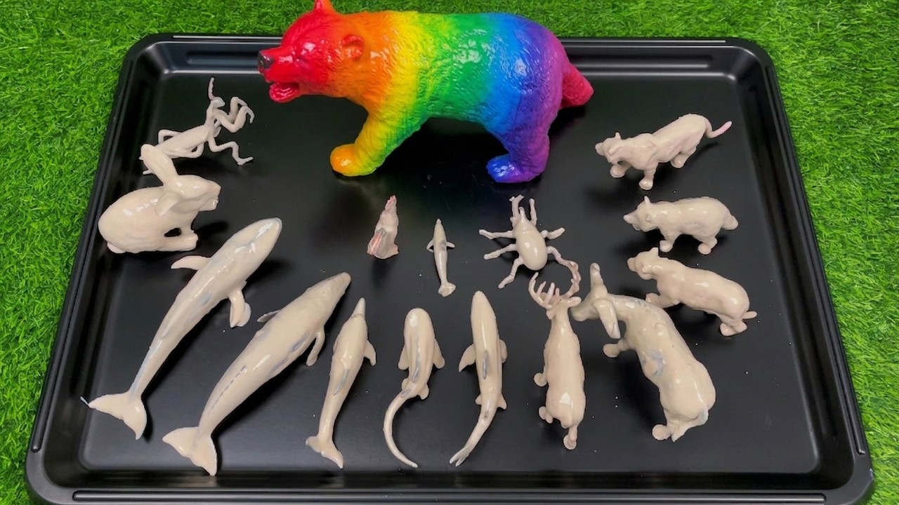 Cute Jungle & Farm Animals for Kids: Bear, Chicken, Deer, and Playful ...