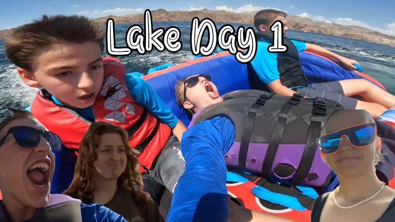 I almost fell off the raft | Monday Lake Mohave 2024 - YouTube