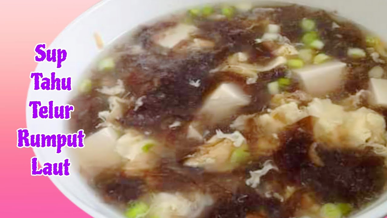 SUP HONGKONG ENAK || SUP TAHU TELUR DAN RUMPUT LAUT || TOFU SEAWEED EGG ...