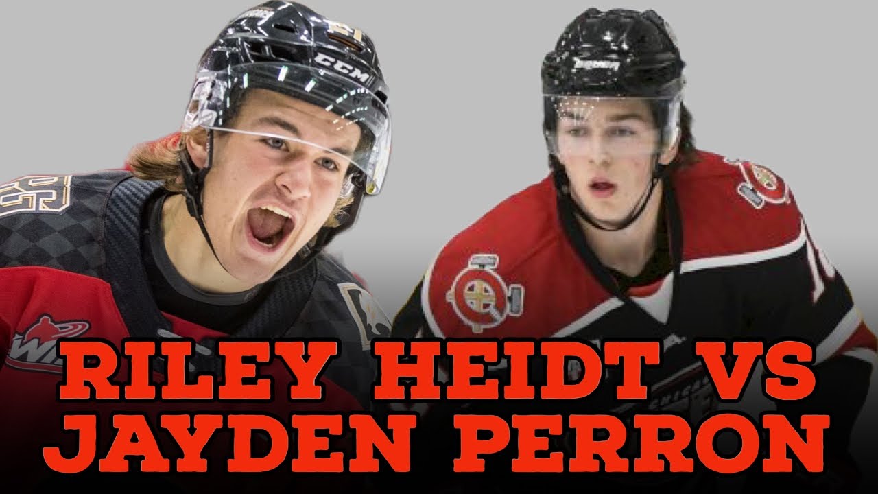 Comparing Riley Heidt and Jayden Perron (NHL 2023 draft top eligible ...