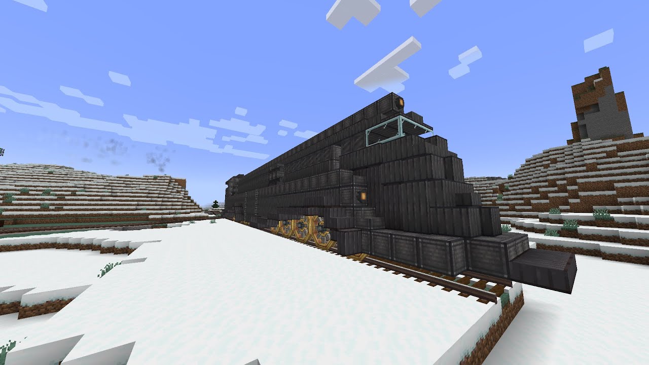 I Built The Snowpiercer In Mineacrft with the Create Mod | 12 Trains of ...