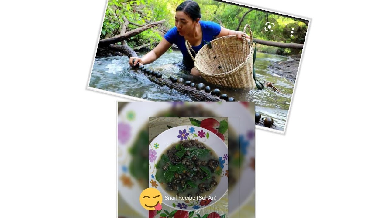 Snail Recipe|| Snails recipe with fermented fish| Rice flour| Baking ...