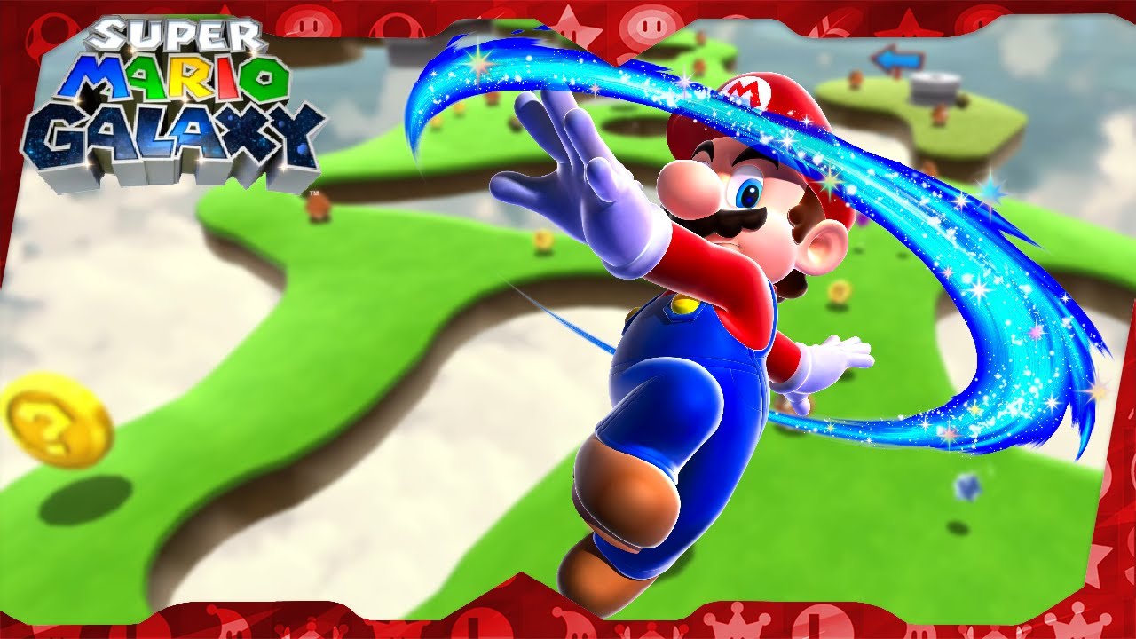 Super Mario Galaxy Walkthrough ᴴᴰ | Rolling Green Galaxy (All Power ...