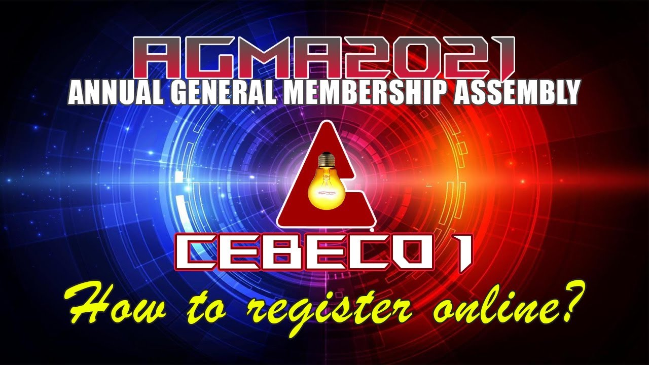 How to register CEBECO 1 AGMA online. - YouTube