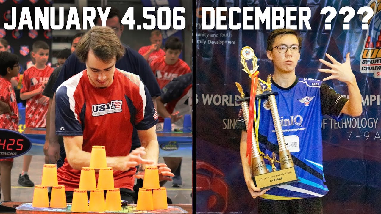 Fastest Sport Stacking Cycle of Every Month this Year - YouTube