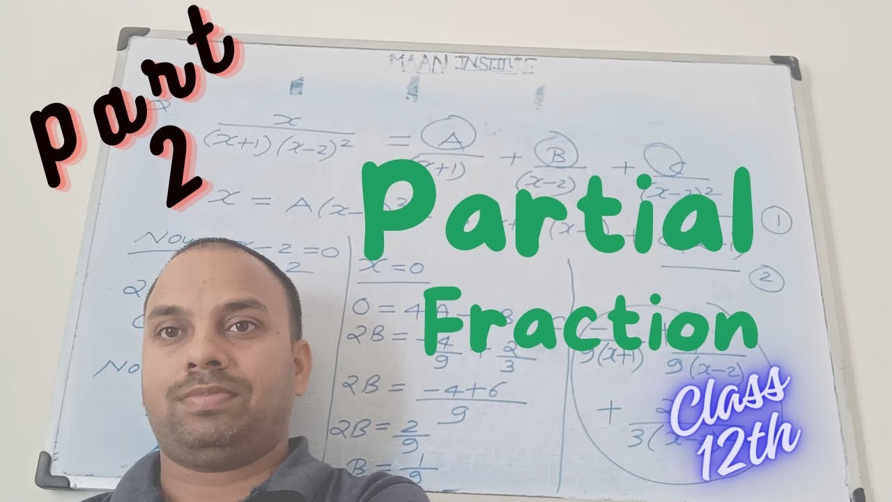 Partial Fraction PART 2 CLASS 12TH #cbse #NCERT #boardexam - YouTube