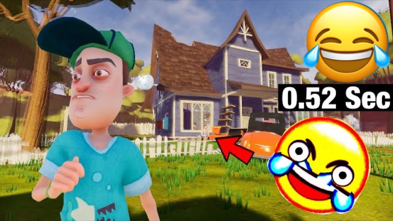 Hello Neighbor Act 1 Speed Run - YouTube