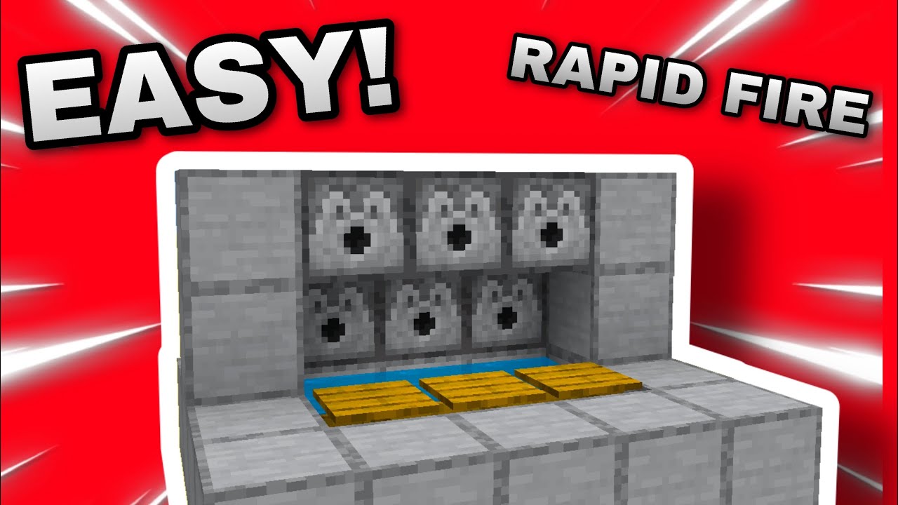 EASY RAPID FIRE TNT CANNON FOR MINECRAFT BEDROCK 1.16 (Windows 10, PS4 ...