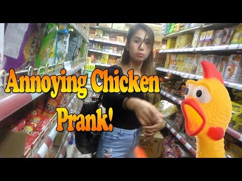 SCREAMING RUBBER CHICKEN PRANK! - YouTube