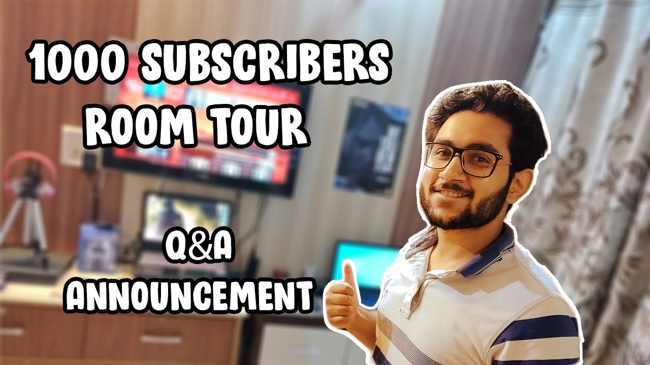 1000 SUBSCRIBERS ROOM TOUR || QnA Announcement - YouTube