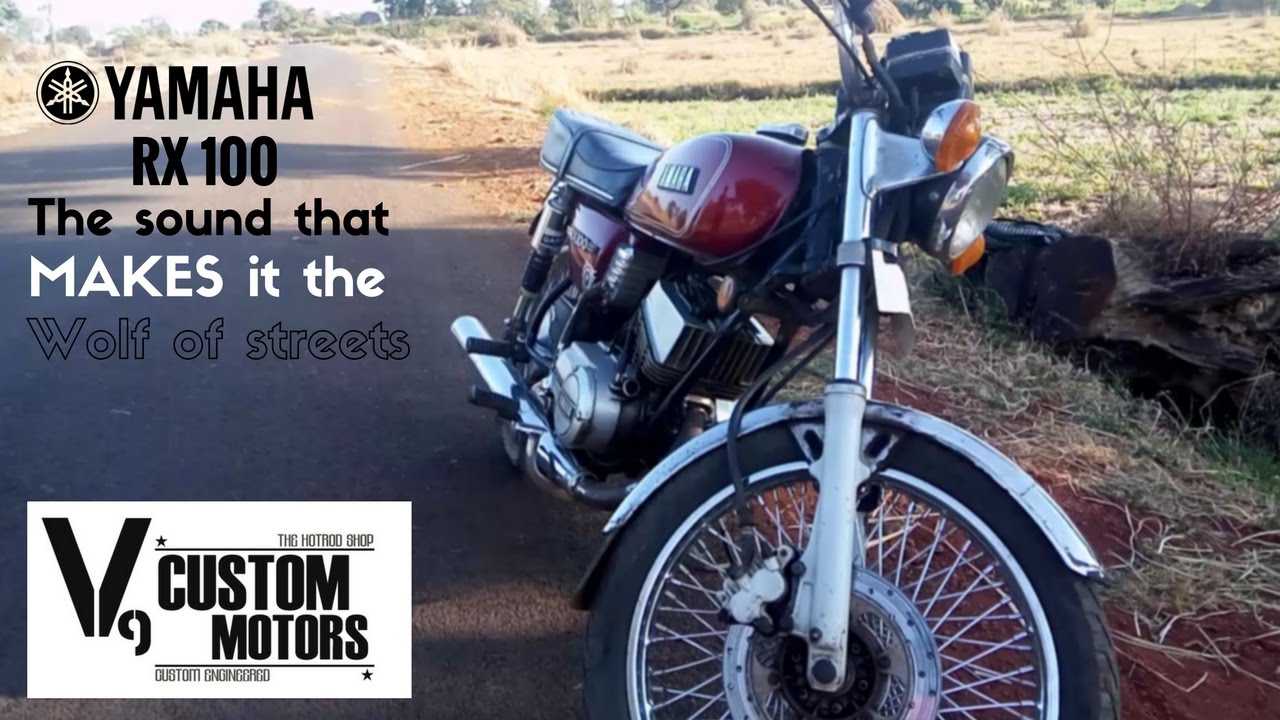 The Epic Yamaha RX 100| Sound [ Exhaust notes] with and without Muffler ...