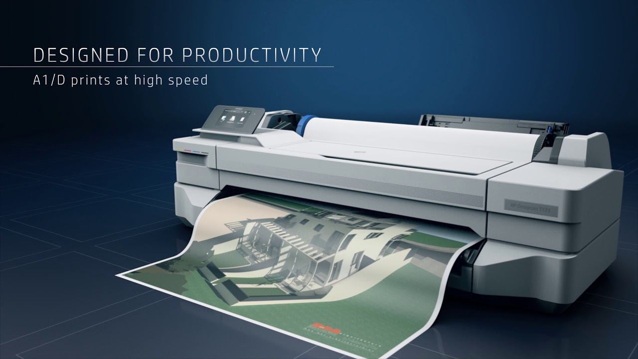 HP DesignJet T100 Series Printers - YouTube