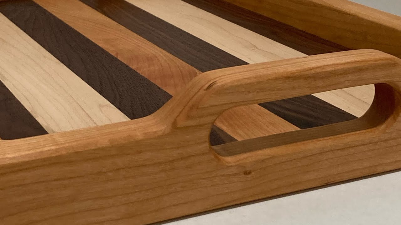 Real Wood Serving Tray Build - YouTube