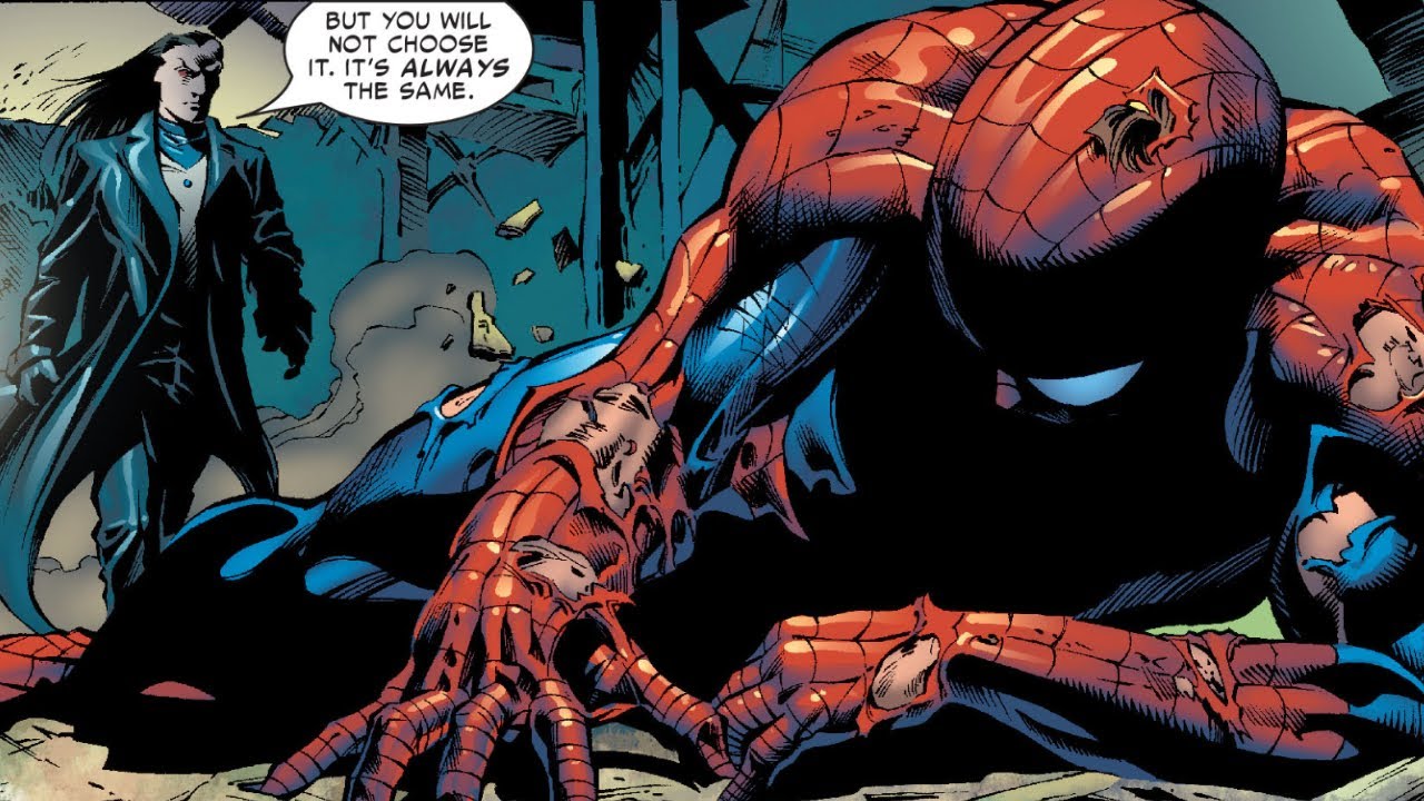 Morlun Humbles Spiderman And Eats His Eye - YouTube