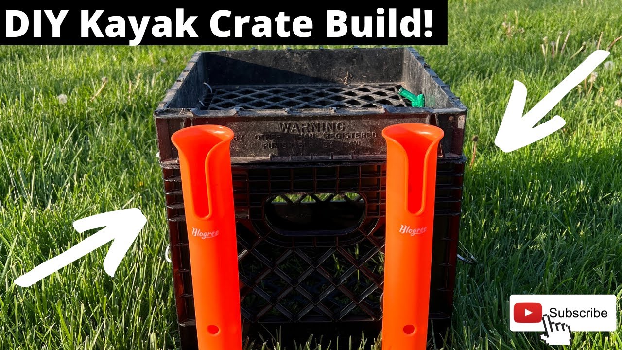 The BEST kayak crate!! DIY Kayak Crate Build! Kayak fishing tips and ...